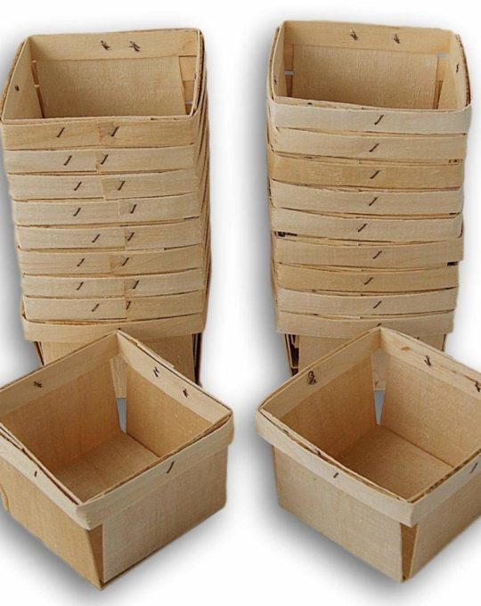 Sturdy Wood Woven Produce Basket Set of 3 Garden, Farm, Fruit ...