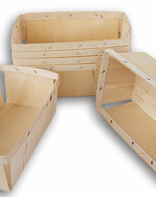 Sturdy Wood Woven Produce Basket Set of 3 Garden, Farm, Fruit ...